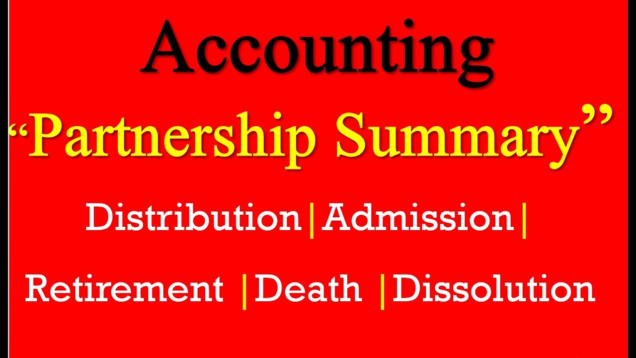 Partnership chapter synopsis| Complete Partnership|Basics of ...