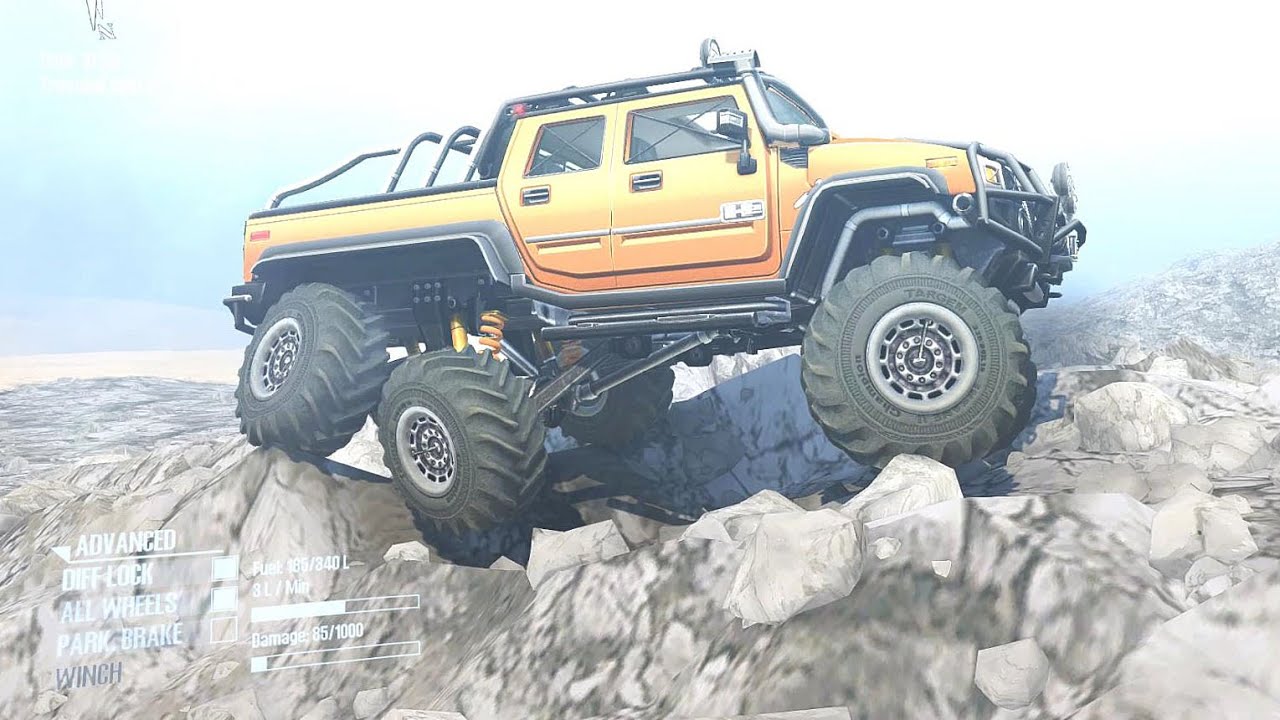 Hummer 6x6 Epic Rock Crawling - Mudrunner - YouTube