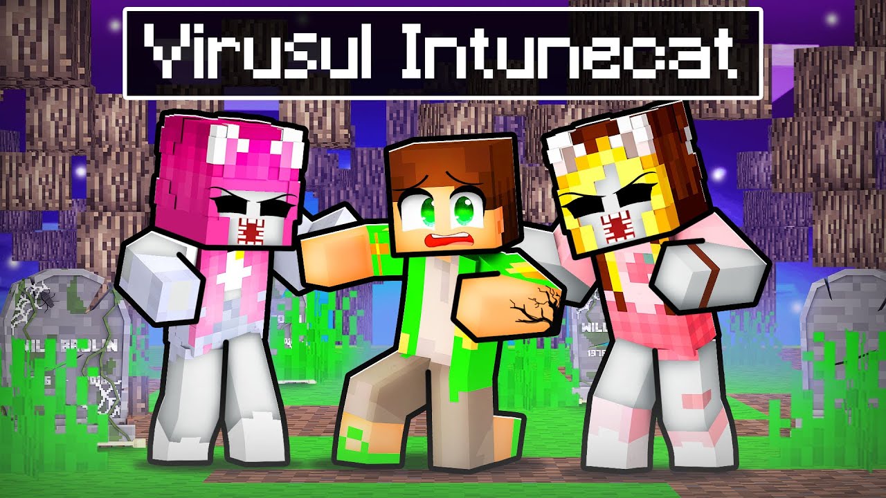 *INFECTAT* cu VIRUSUL INTUNECAT in Minecraft... - YouTube