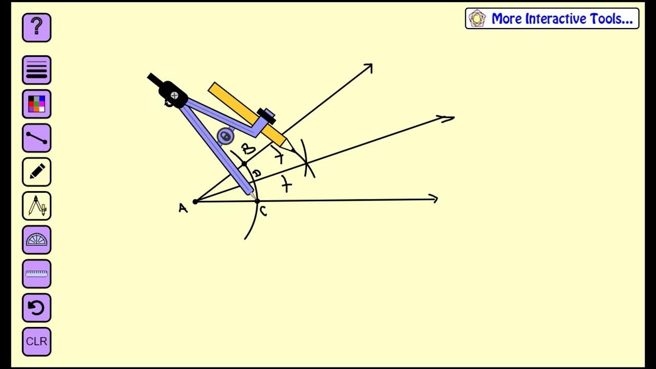 Construct an angle with one fourth the measure of a given angle - How ...