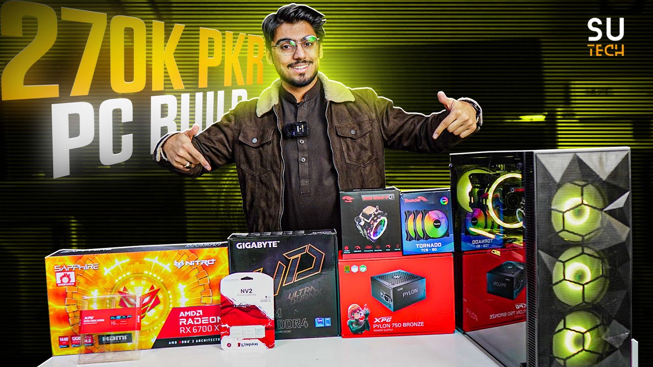270K PKR PC BUILD | 12400F + RX 6700XT 12GB & 32GB 3600mhz 😱👀 | SU Tech ...