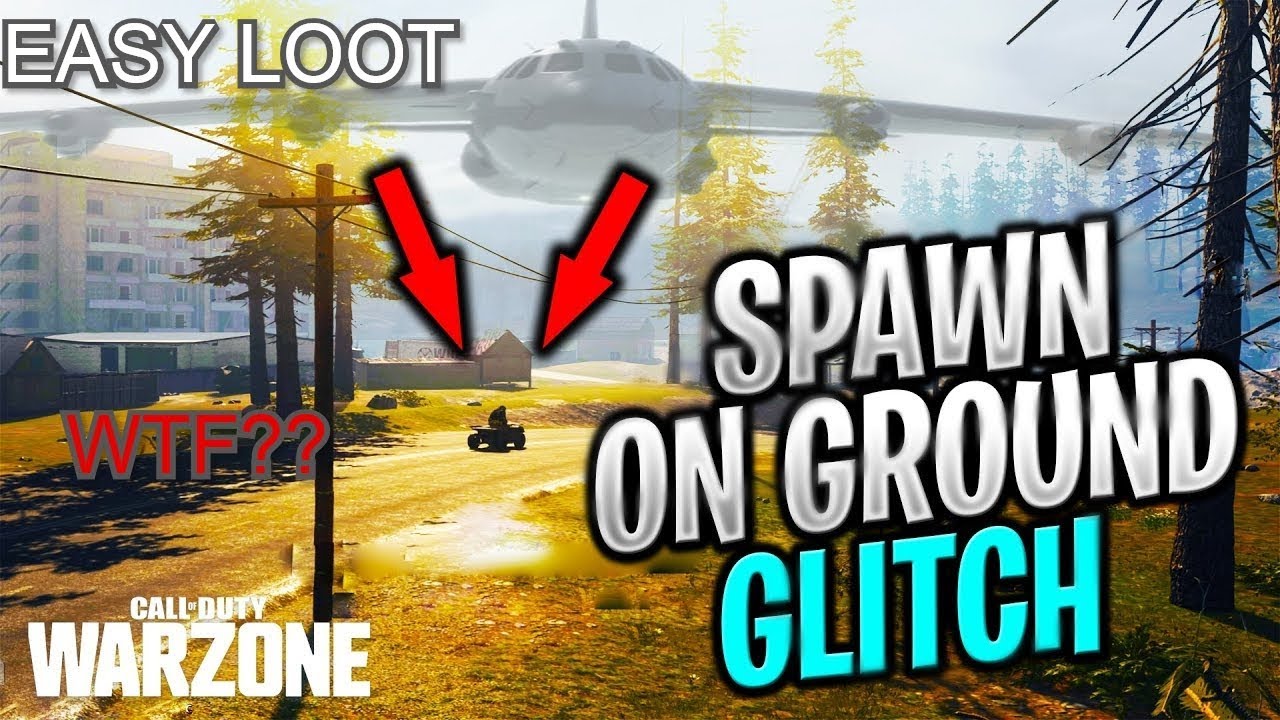 COD MW- *INSANE* WARZONE SPAWN ON THE GROUND GLITCH - YouTube