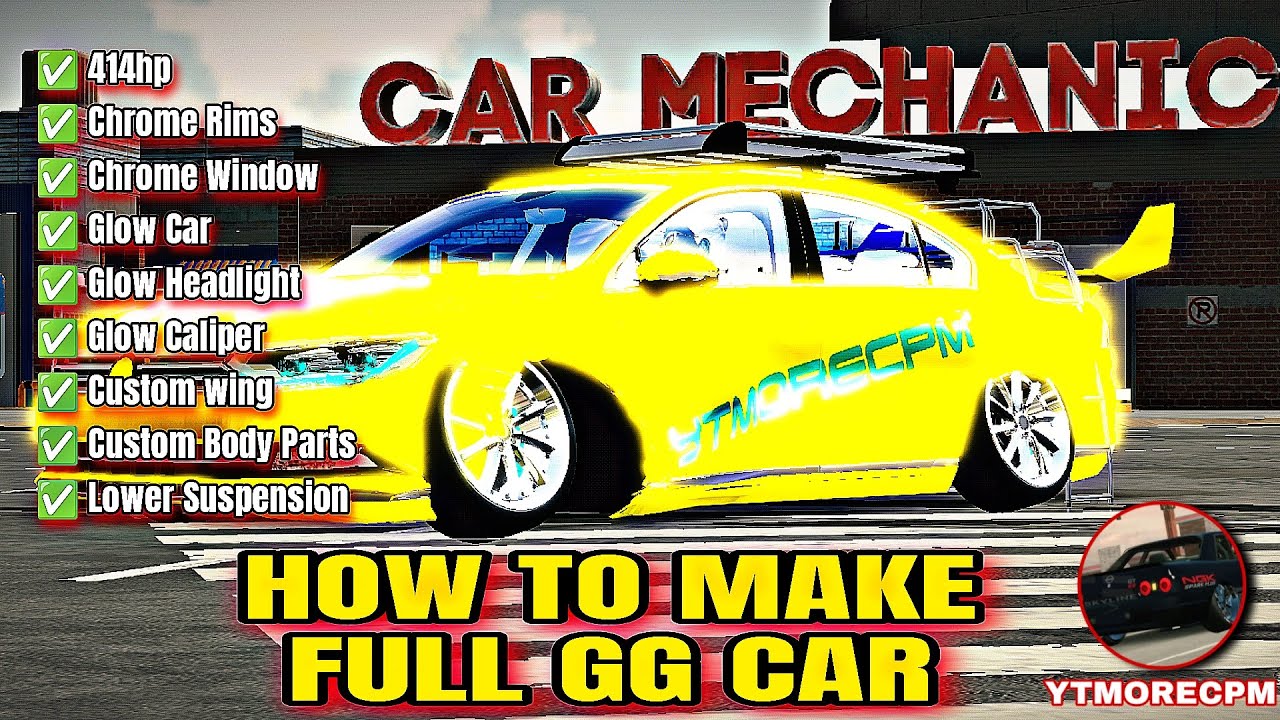 How to make full gg car | car parking multiplayer - YouTube