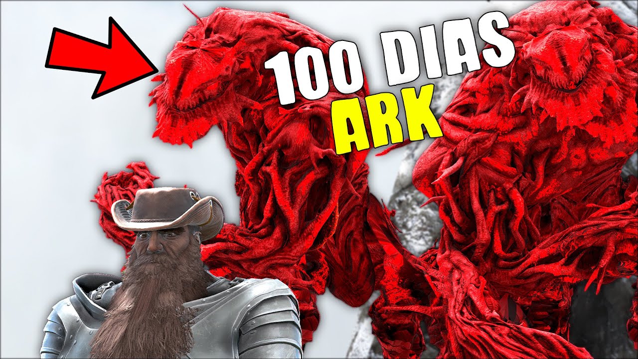 SOBREVIVIENDO 100 DÍAS en un MUNDO de MONSTRUOS - ARK Talamh #6 - YouTube