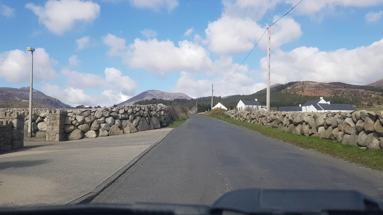 A slow drive through The Mourne Mountains in Ballymartin Kilkeel Newry ...