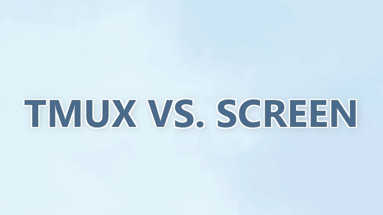 tmux vs. screen (3 SOLUTIONS!!) - YouTube
