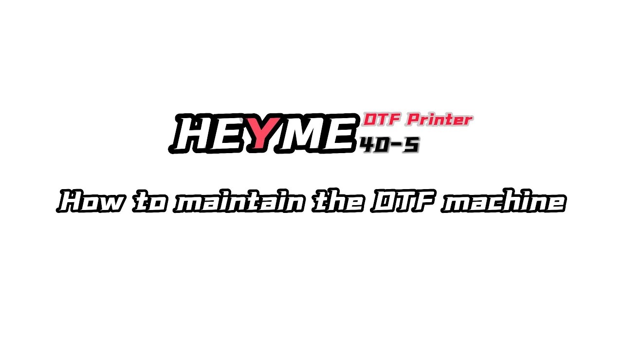 How to maintain the DTF printer, how to do the test before printing ...