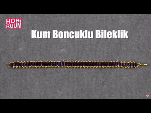 Kum Boncuklu Bileklik Yapımı #DIY #kendinyap
