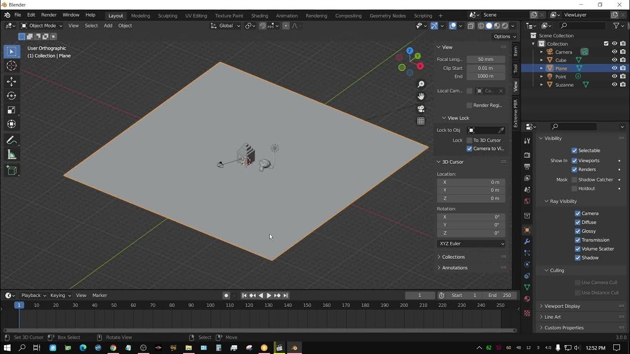 Use Backface Culling To Make Objects Transparent Based On Perspective - Blender - YouTube