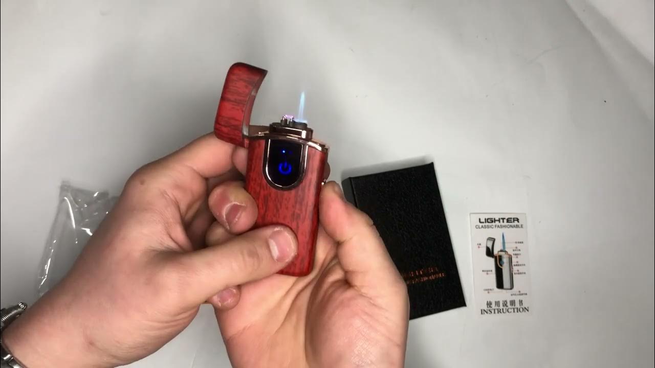 Видео обзор: USB + Газовая зажигалка с индикатором заряда, две молнии ...