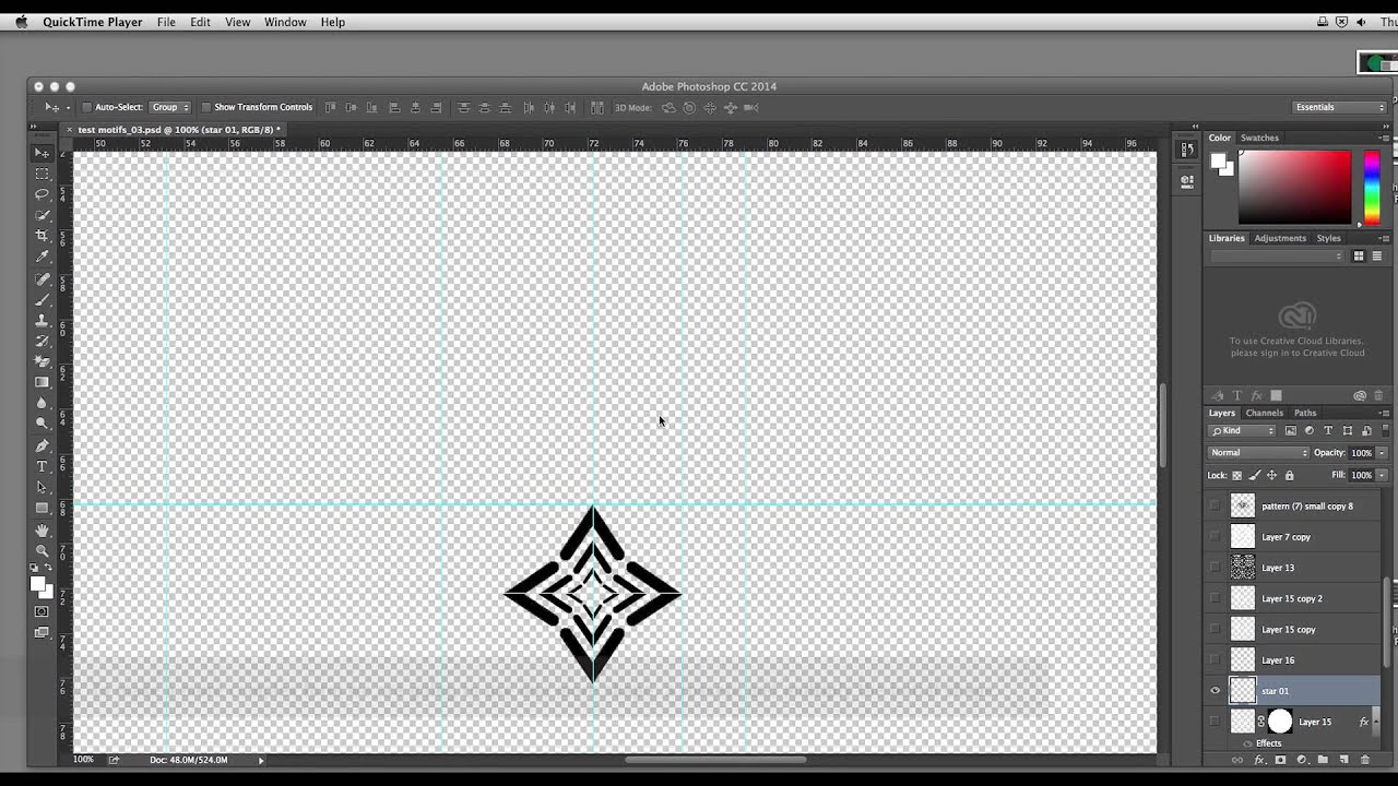 Photoshop: motif Creation - YouTube