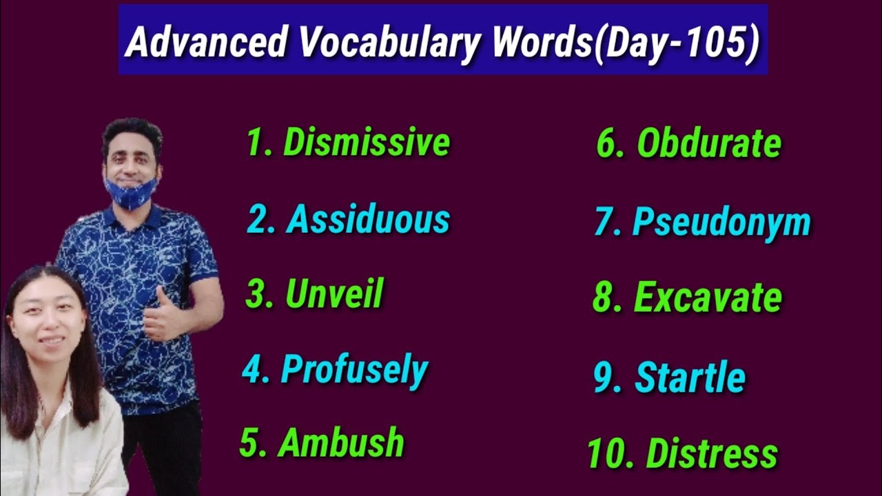 Advance Vocabulary Word(Day-105)// Rohingya English news - YouTube