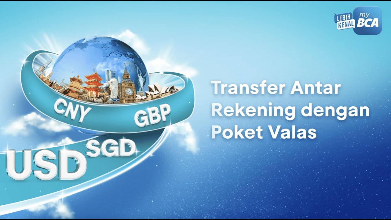 Cara Transfer Antar Rekening dengan Poket Valas di myBCA - YouTube