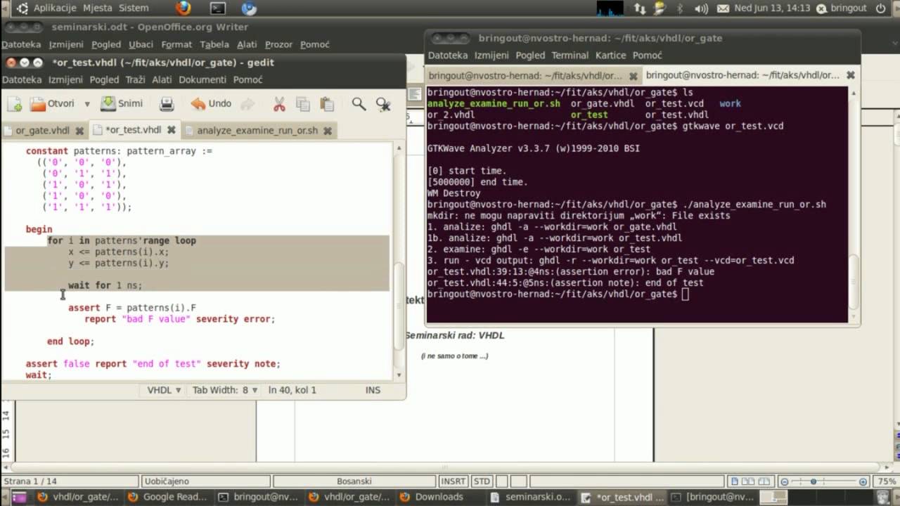 Vhdl Ghdl Gtkwave Youtube