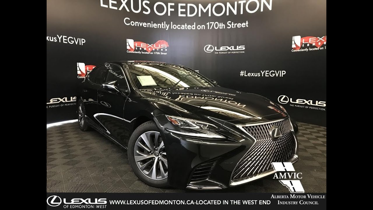 Black 2018 Lexus LS 500 Upgrade Package Review - Downtown Edmonton, AB ...