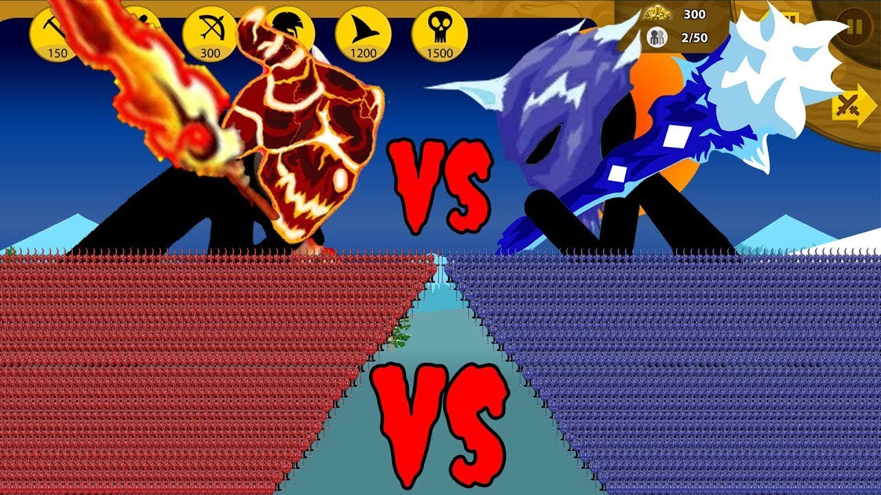 LAVA VS ICE GIANT LAVA MOD VS GIANT ICE MOD | HACK STICK WAR LEGACY ...