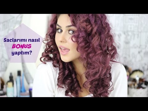 Saçlarımı nasıl süper kıvırcık/ bonus yaptım?