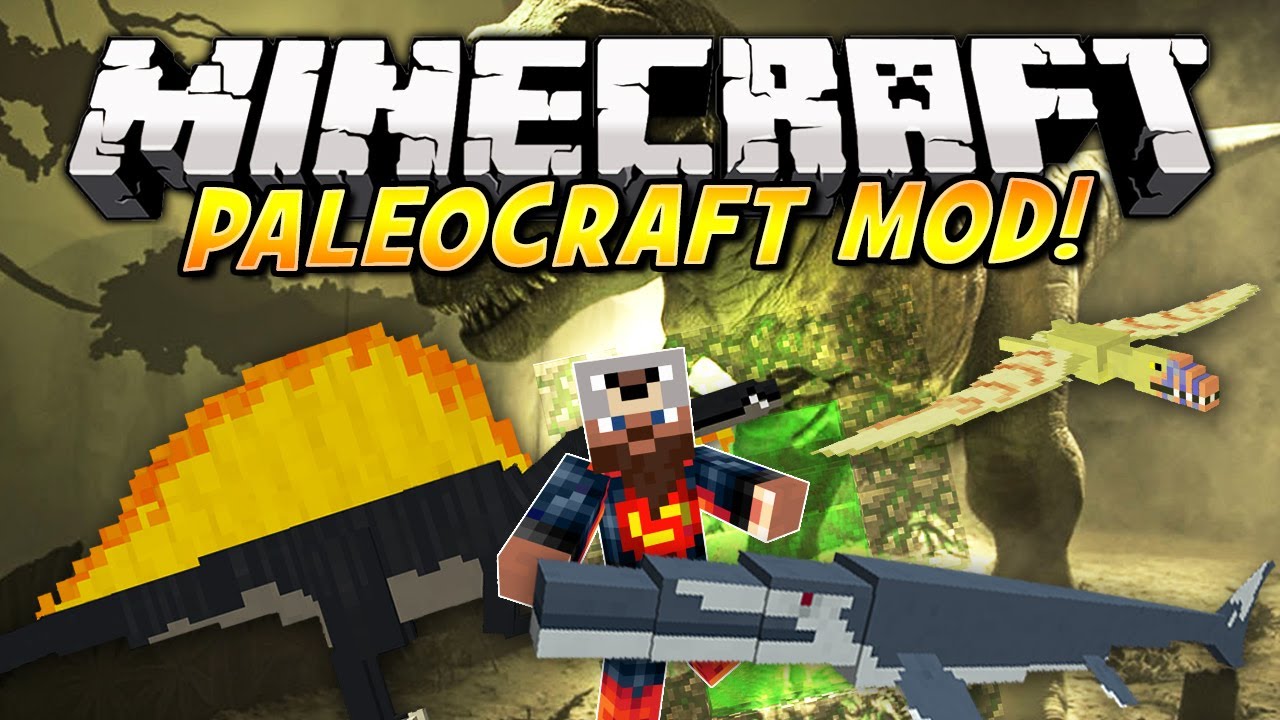 Minecraft - PALEOCRAFT MOD! (Realistic Dinosaurs in Minecraft) Mod ...
