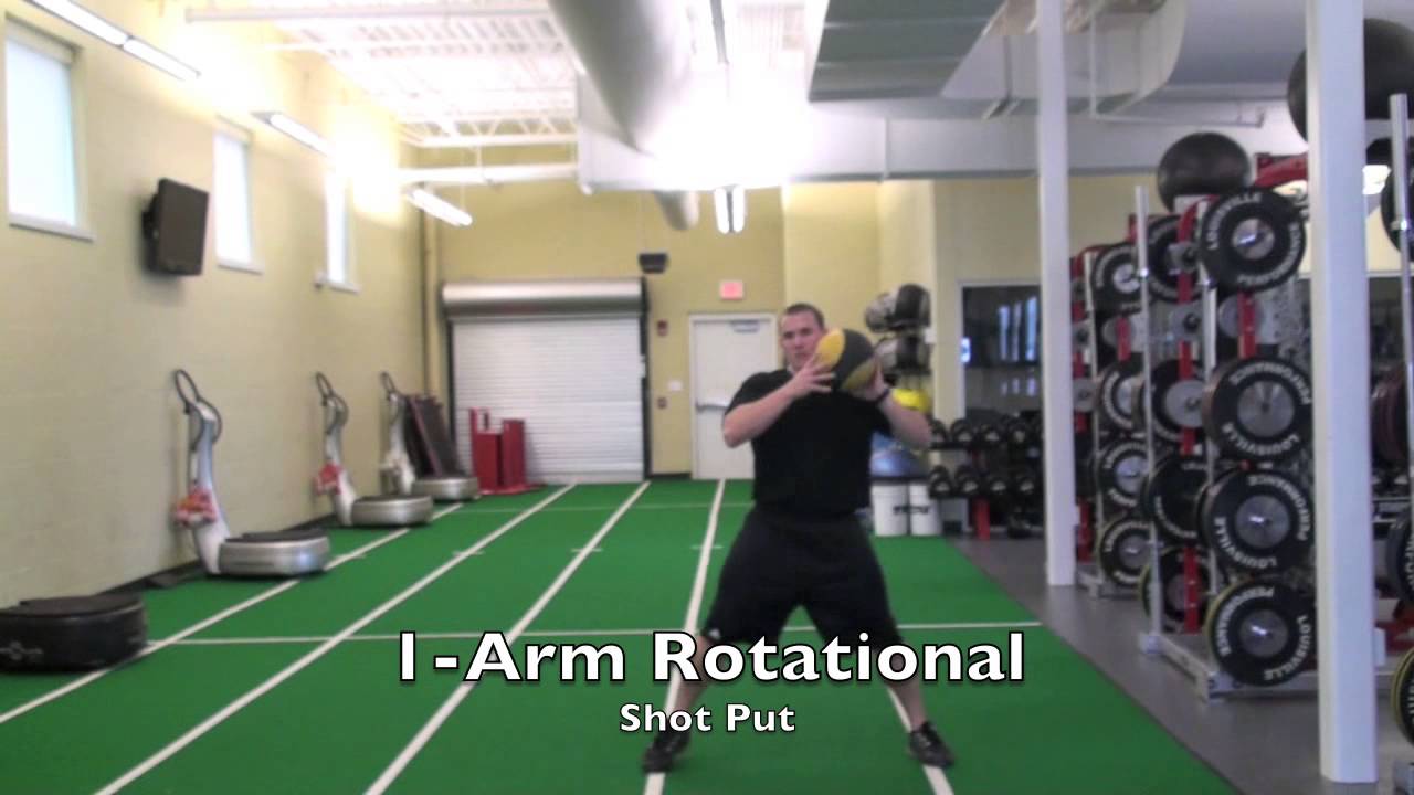 1 Arm Rotational Shot Put - YouTube