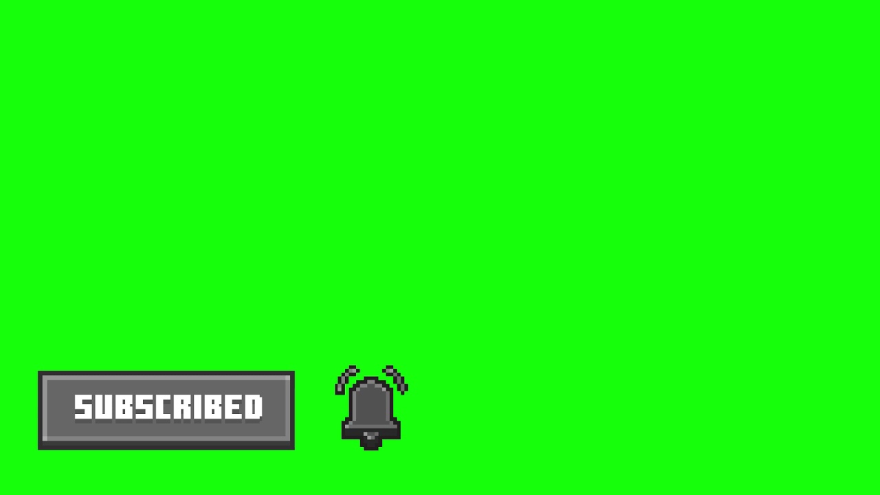 Subscribe Overlay Greenscreen - Minecraft Themed - YouTube