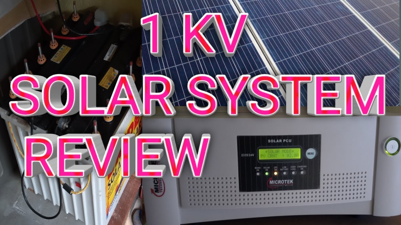 1 kw solar system off grid. - YouTube