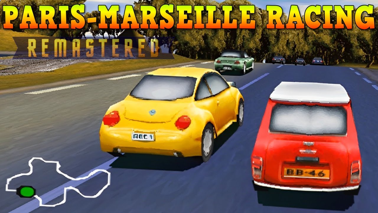 Paris-Marseille Racing Gameplay Review PSX PS1 Remastered 4K - YouTube