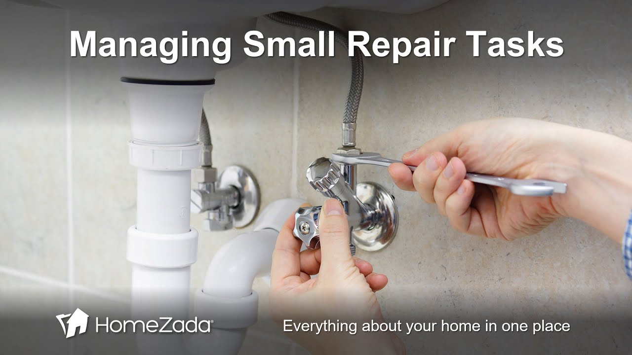 How to Manage Repair Tasks and Small Projects with HomeZada - YouTube