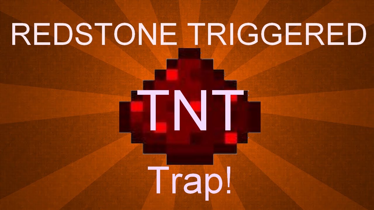 Redstone Tutorials - How to make a Redstone Triggered TNT Trap! - YouTube