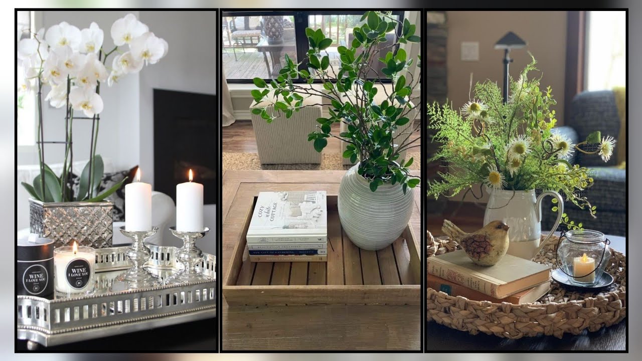 How to get The Perfect Coffee Table l Trendy Ways to Arrange Coffee ...