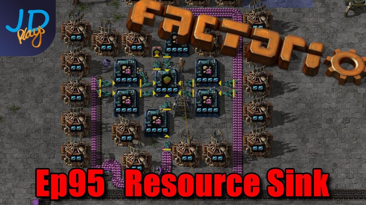 Resource Sink Ep95 | Factorio Biter Hell | Gameplay, Lets Play - YouTube