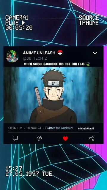 WHEN SHISUI SACRIFICE HIS LIFE 😢 , ITACHI AWAKES THE MANGEKYO SHARINGAN ...