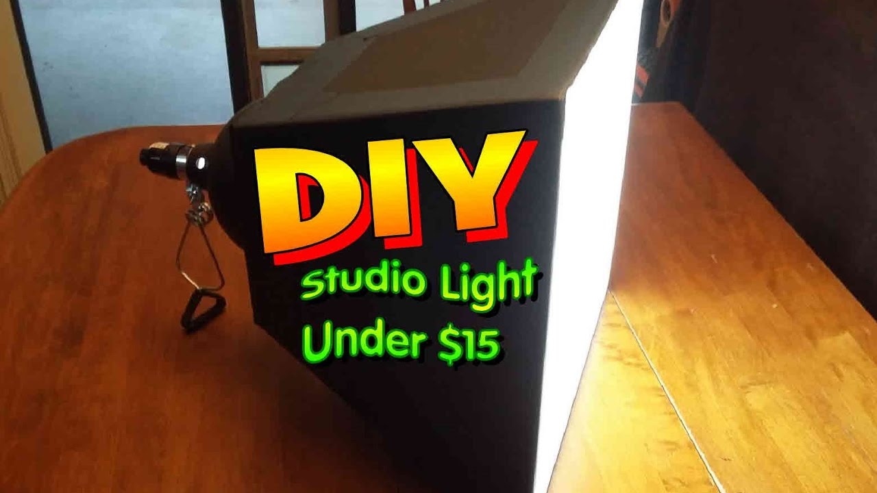 DIY Studio Light Under $15 - YouTube
