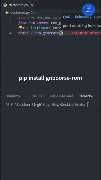 convert number to roman number using python #shorts #short - YouTube