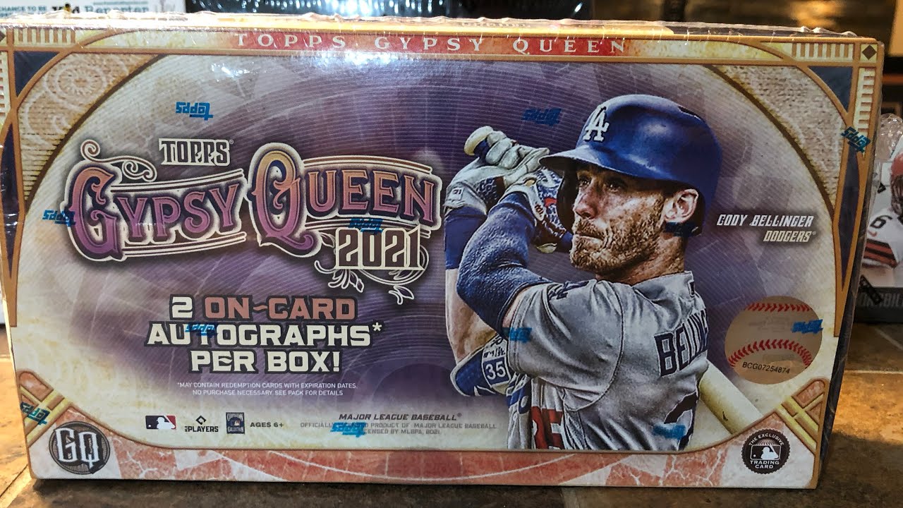 FIRE BOX EXTRA AUTO opening a box of 2021 topps gypsy queen hobby box ...