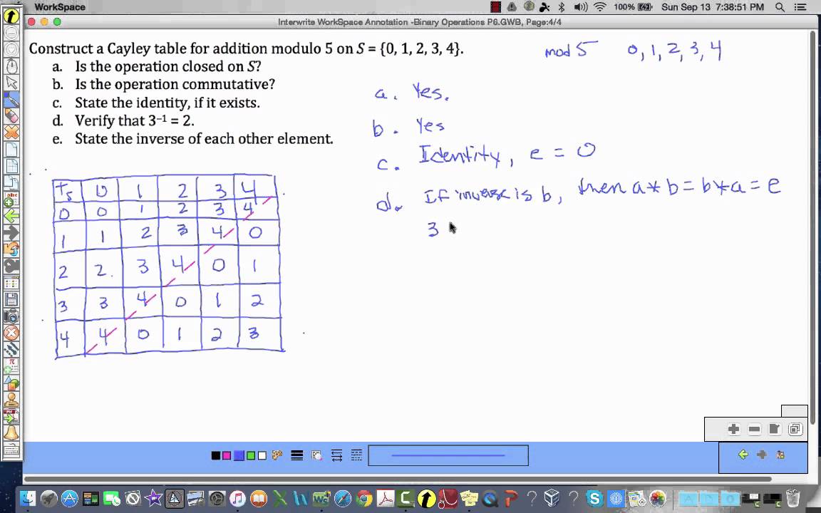 Binary Operations - Cayley Tables P2 - YouTube