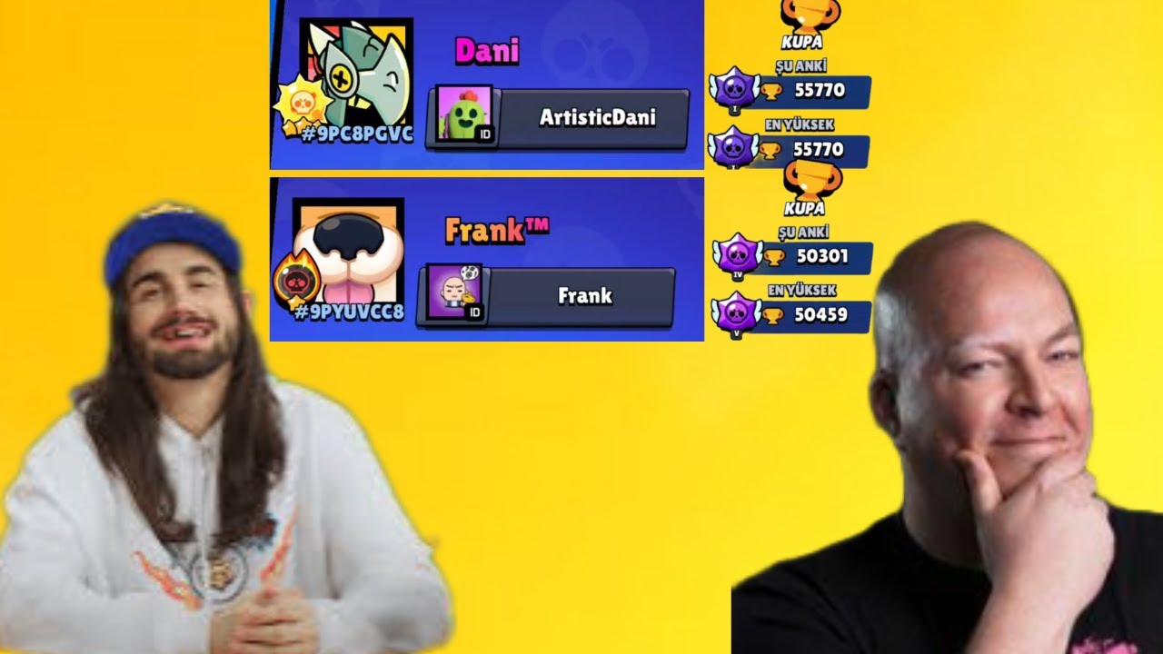 DANİ VE FRANK HESAPLARINI BULDUM BRAWL STARS - YouTube