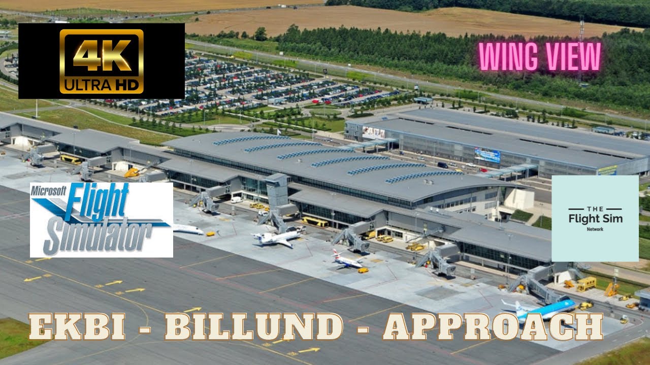 MSFS 2020 Full Graphics Setting A320Neo Landing EKBI Billund, Google ...
