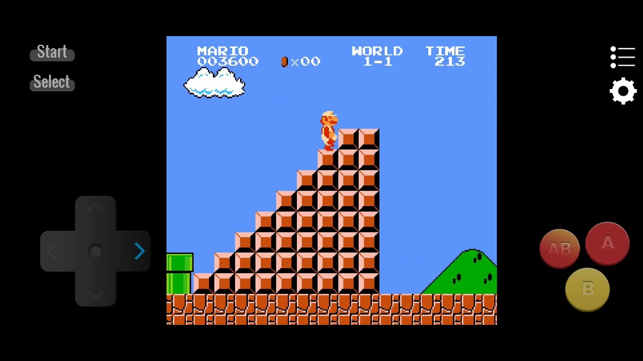 old Mario game + playing it. - YouTube