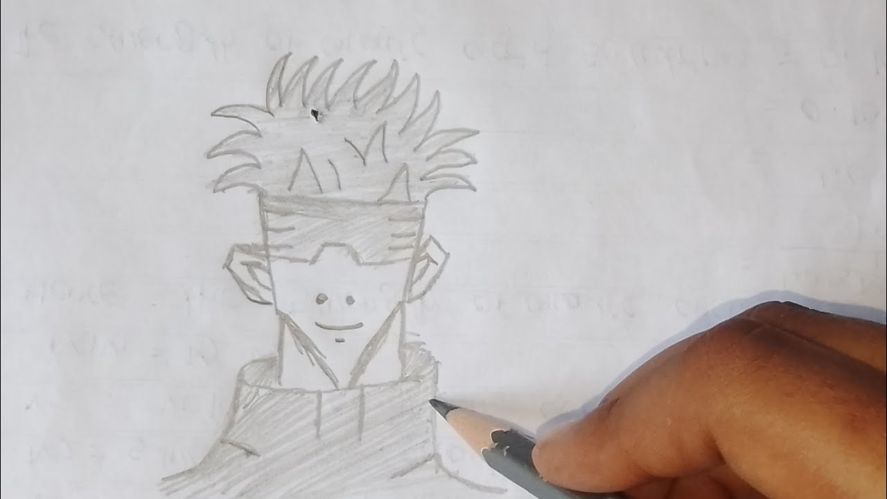 Easy Anime drawing How to draw anime l gajo saturo drawing step by step ...