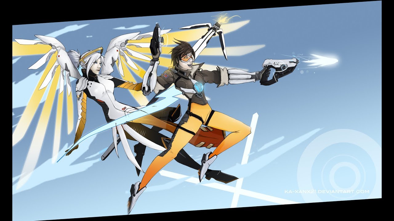 Mercy & Tracer Last Stand .. Overwatch - YouTube