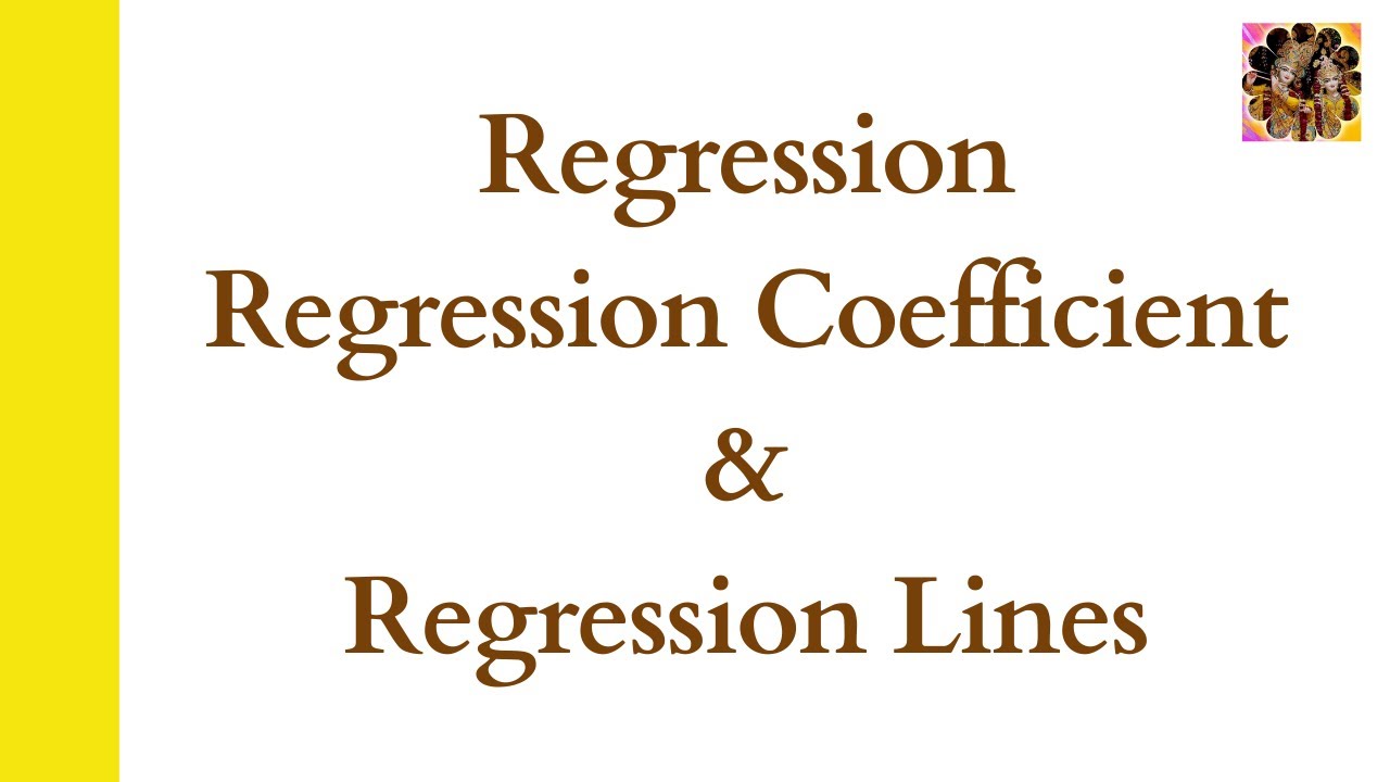 How to find Regression lines? | What are Regression coefficients? | How ...