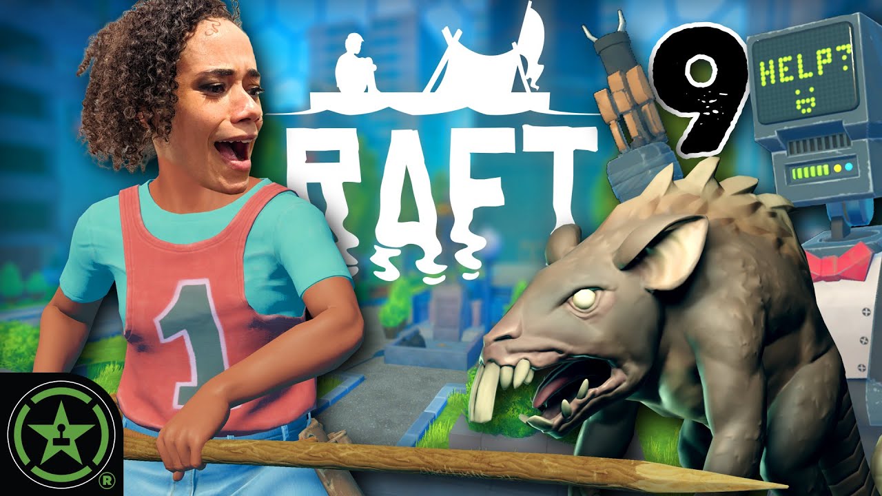 We Found A Floating CITY - Raft - Part 9 - YouTube