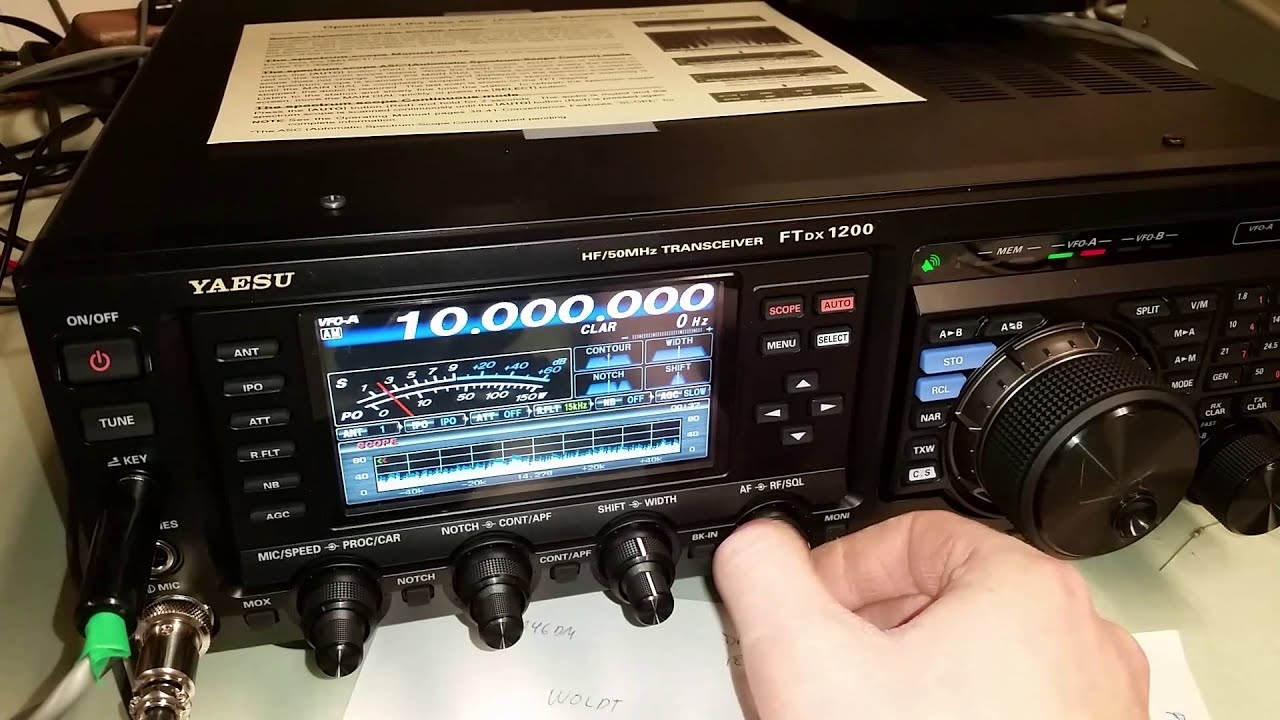 ftdx1200 & wwv - YouTube