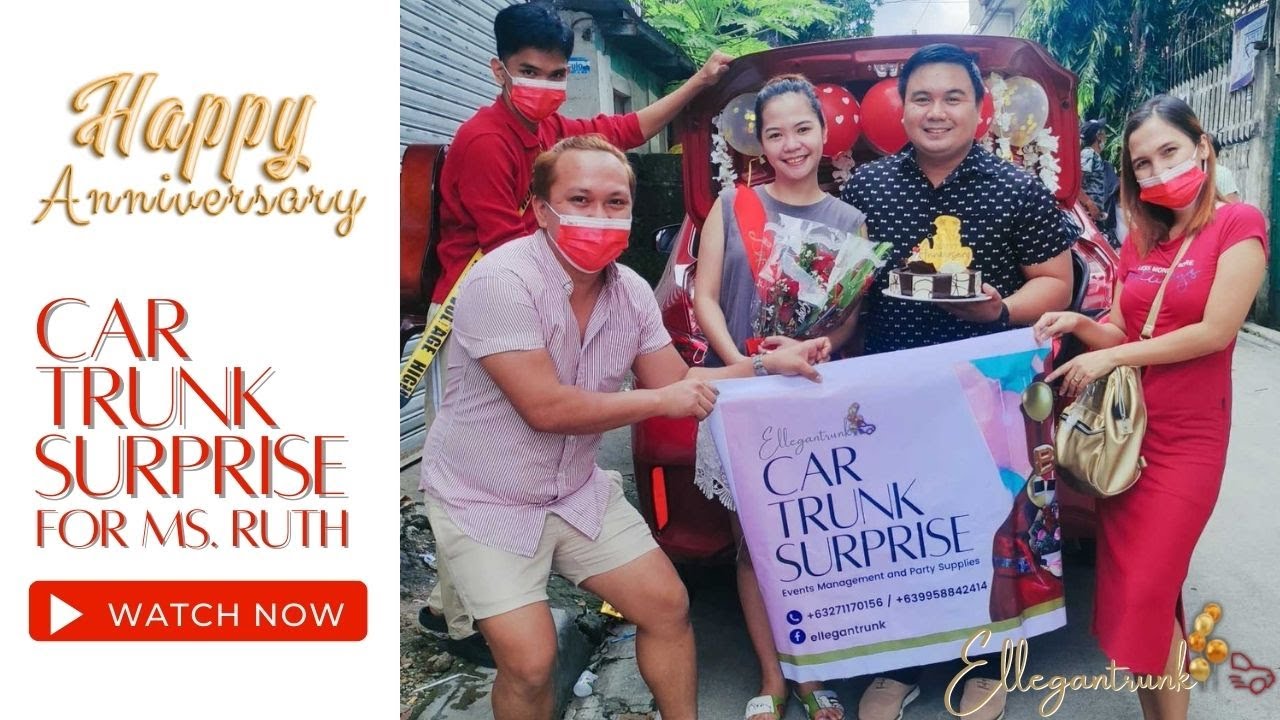 Car Trunk Surprise Delivery - Quezon City | Happy Anniversary! - YouTube