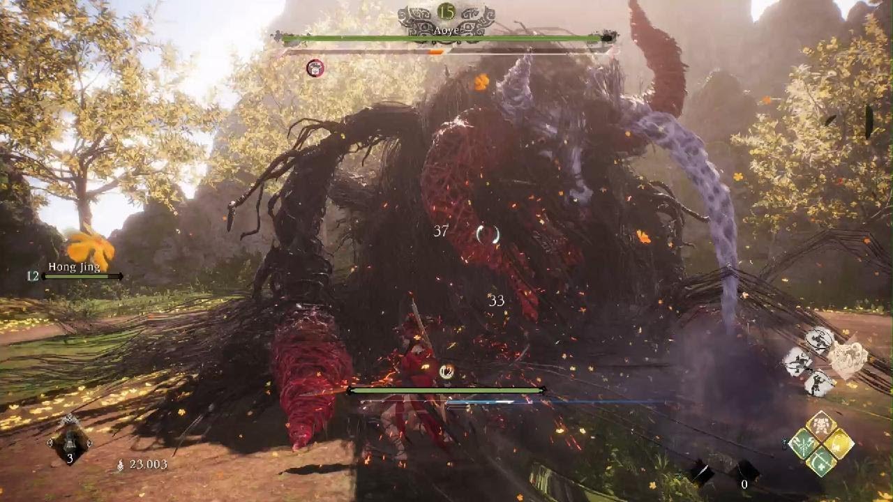 Wo Long Fallen Dynasty - Aoye boss fight - YouTube