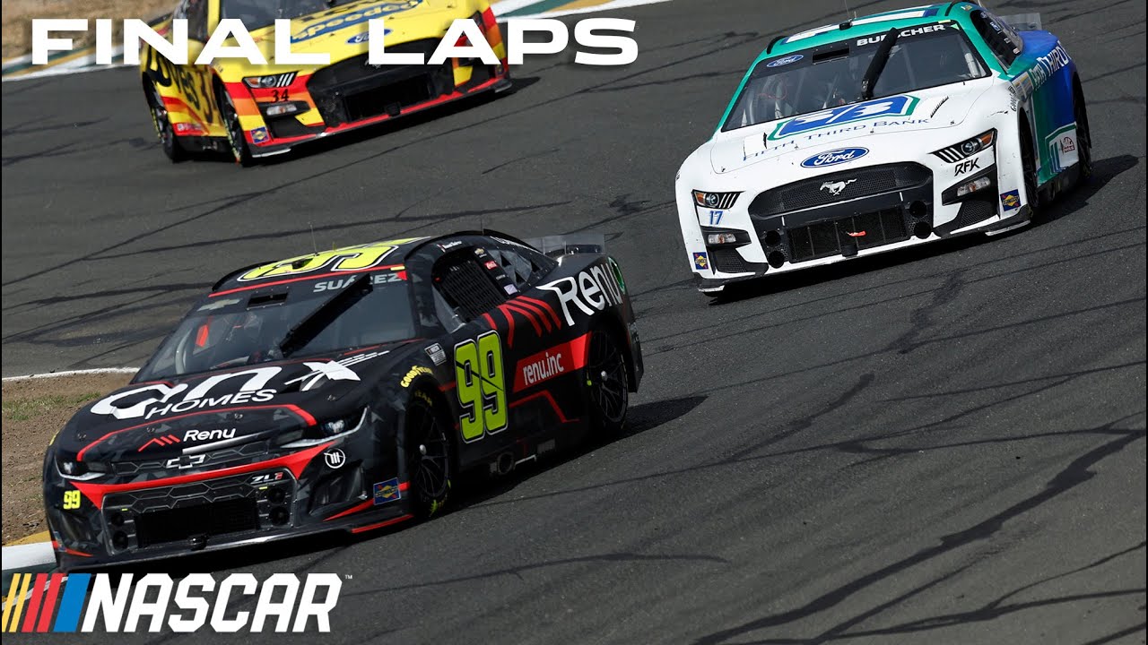 Final Laps: Daniel Suarez breaks through, wins at Sonoma - YouTube