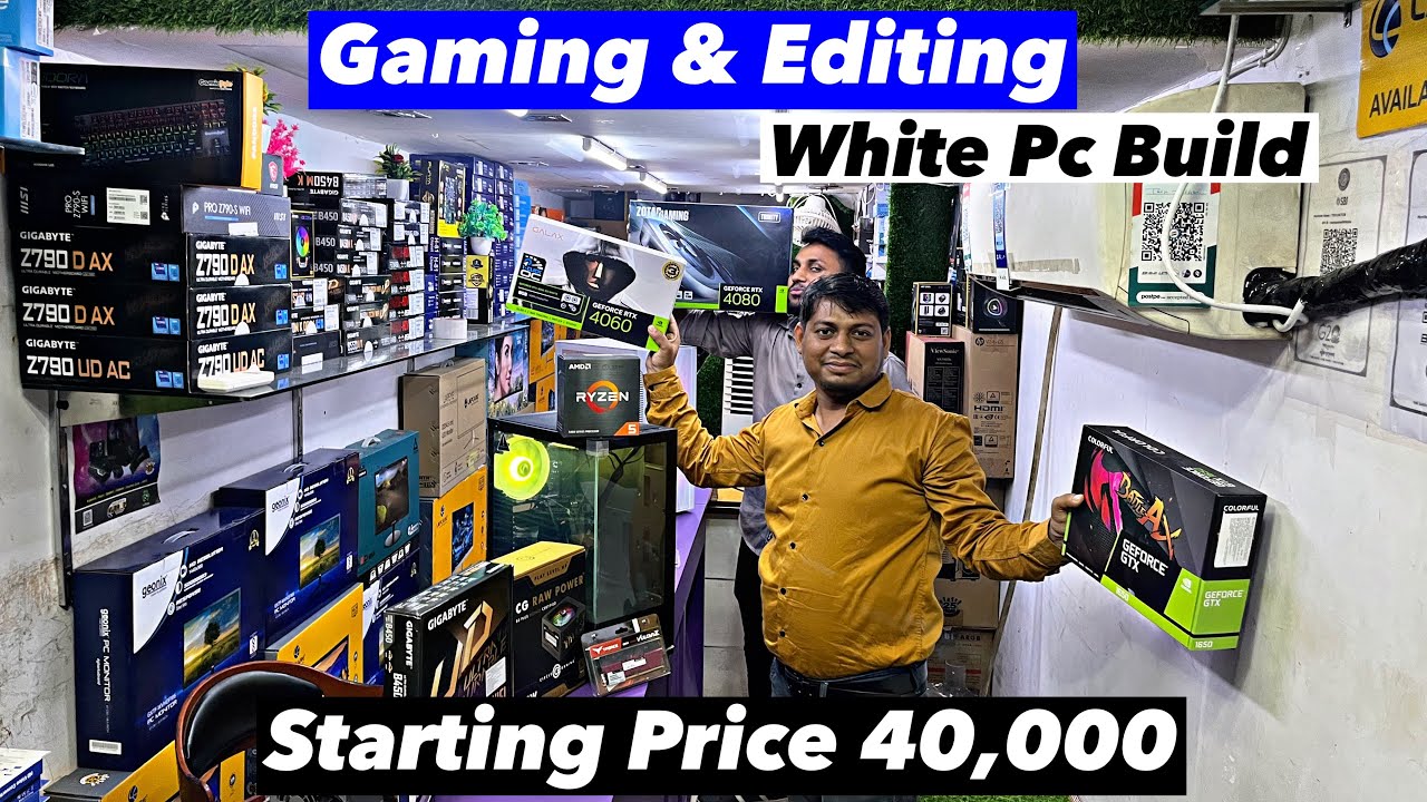Gaming & Editing White Pc Build Starting Price 40,000🔥 In Nehru Place ...