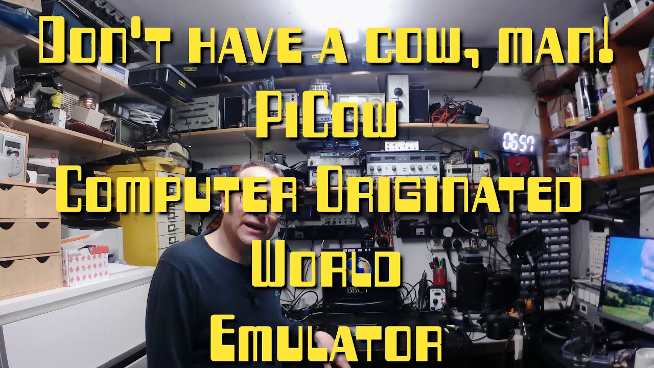 A quick demo of the PiCow Computer Originated World emulator. - YouTube