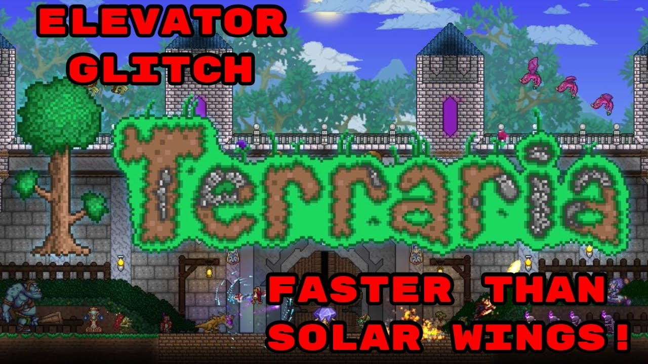 Terraria - SUPER FAST ELEVATOR GLITCH - YouTube