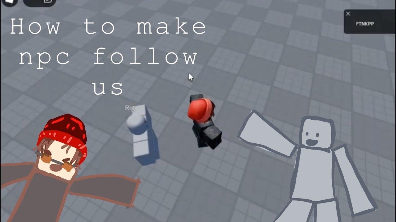 How to make npc follow us ROBLOX STUDIO - YouTube
